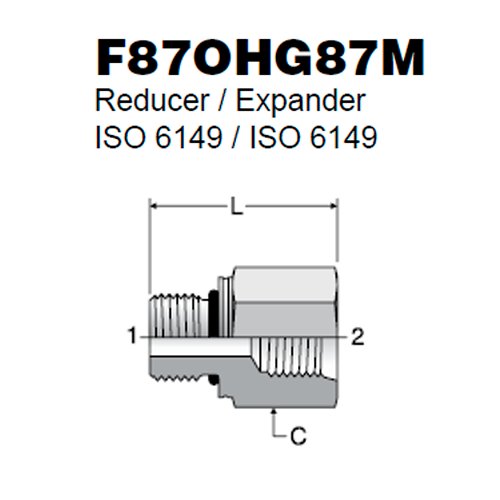 F87OHG87M Reducer / Expander ISO 6149 / ISO 6149